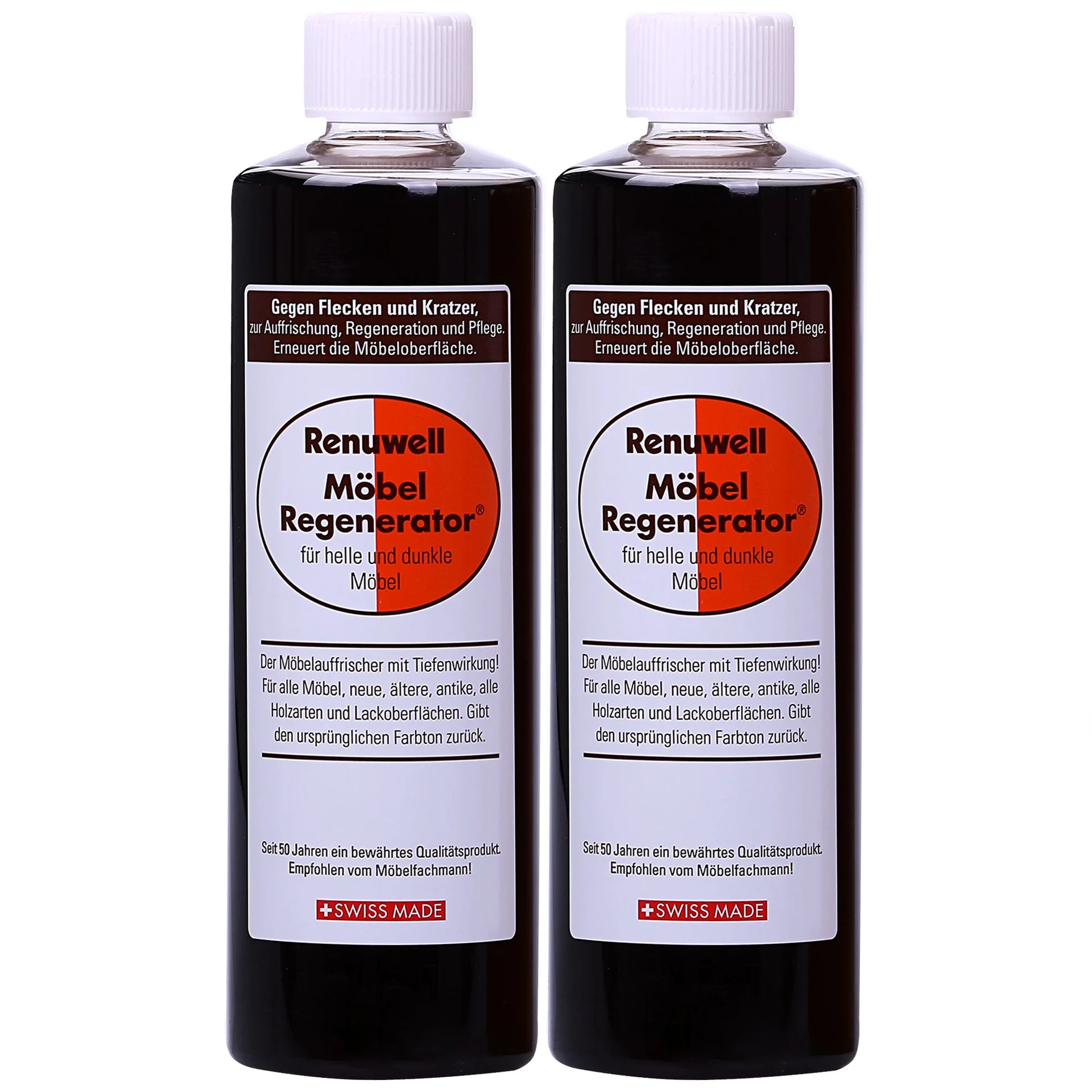 RENUWELL Möbel Regenerator 2×500 ml gegen Flecken, Kratzer ...